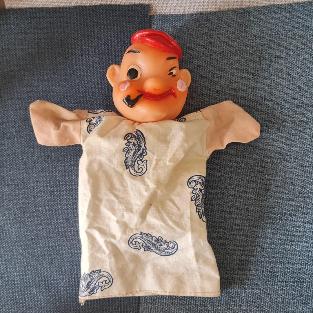 Vintage Popeye the Sailor Hand Puppet - Soft Plastic Head - Etsy