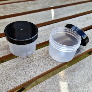 10 X 150ml Plastic Jars - Screw Lid - Art/craft/slime/beads/clay/putty ...
