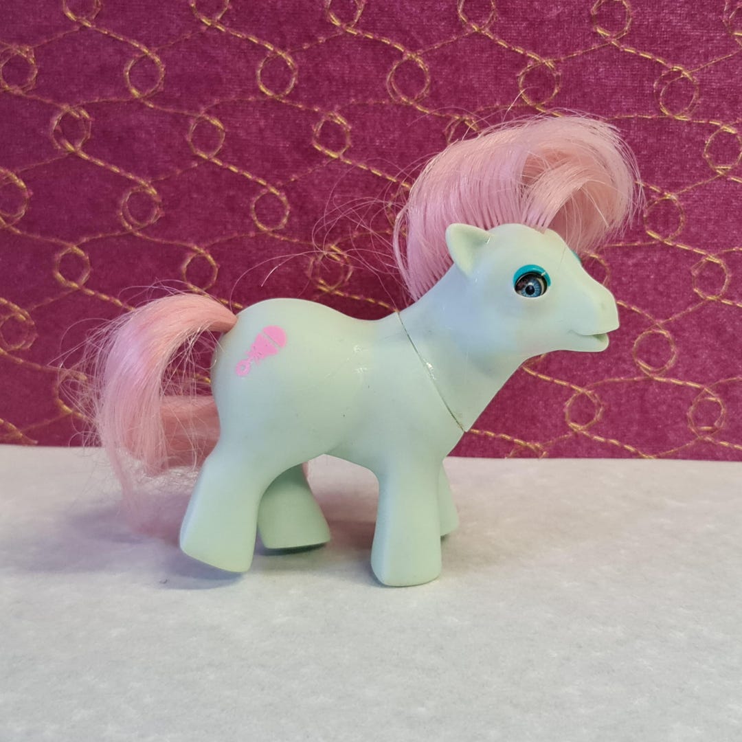 Vintage My Little Pony Baby Cuddles Beddy Bye Eyes G1 1986 Hasbro Hong ...