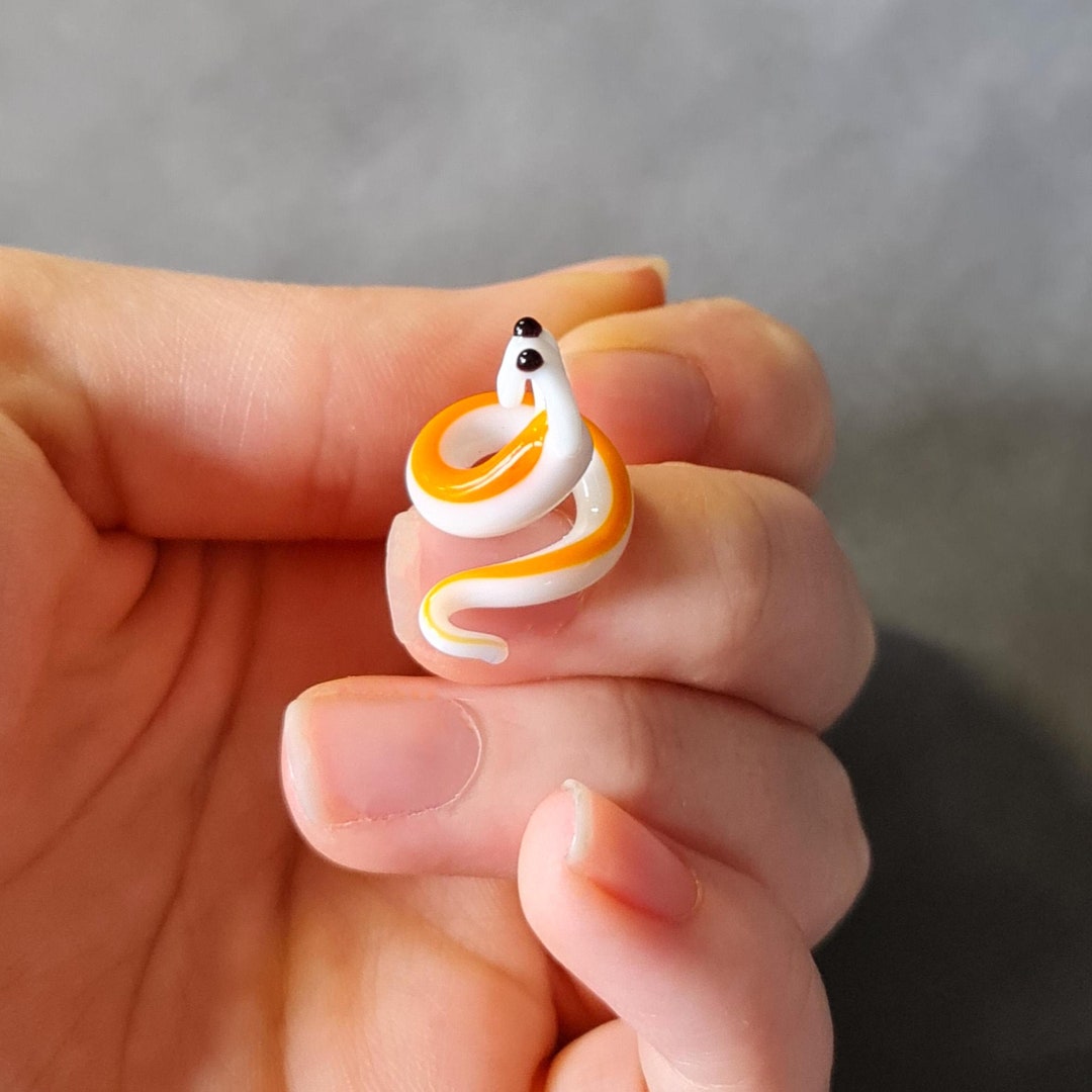 Mini One Inch Glass Snake - Cute Little Handmade Glass Animal ...
