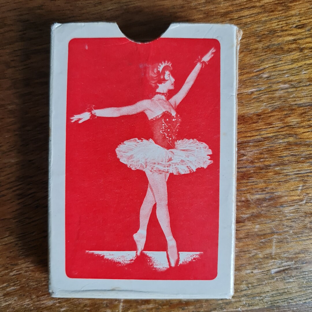 Vintage Ballerina Playing Cards Missing One Card Ballet Dancer Theme ...