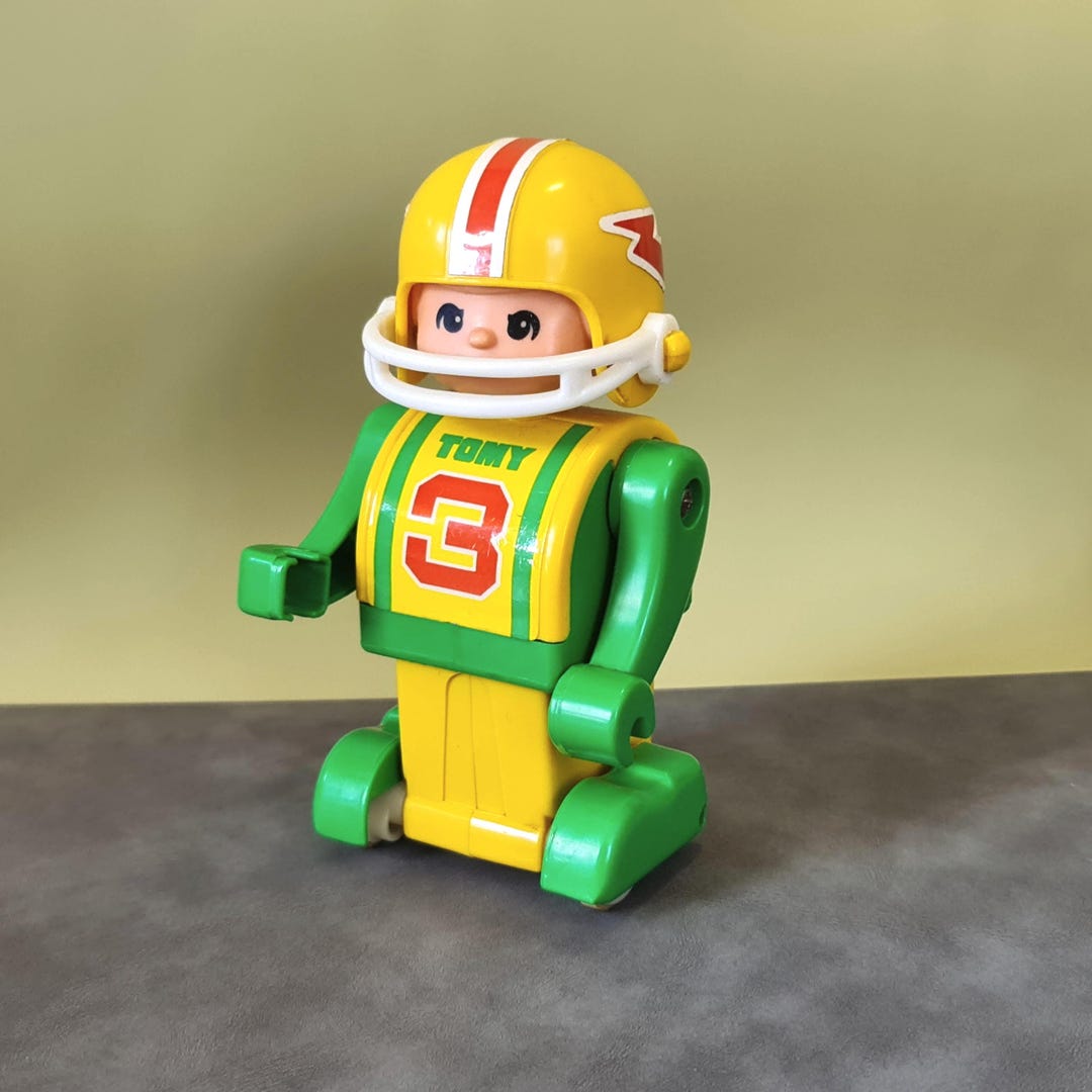 Vintage 1970s Tomy Pushkin American Football Player - Collectible ...