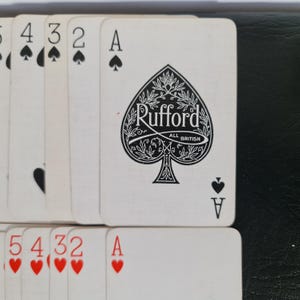 Vintage Rufford Boots Playing Cards - Red Backs - Pack of Cards ...