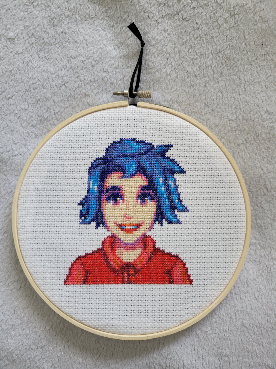 Emily Stardew Valley Cross Stitch Wall Art - Etsy