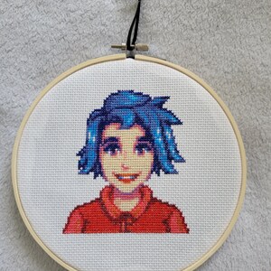 Emily Stardew Valley Cross Stitch Wall Art - Etsy