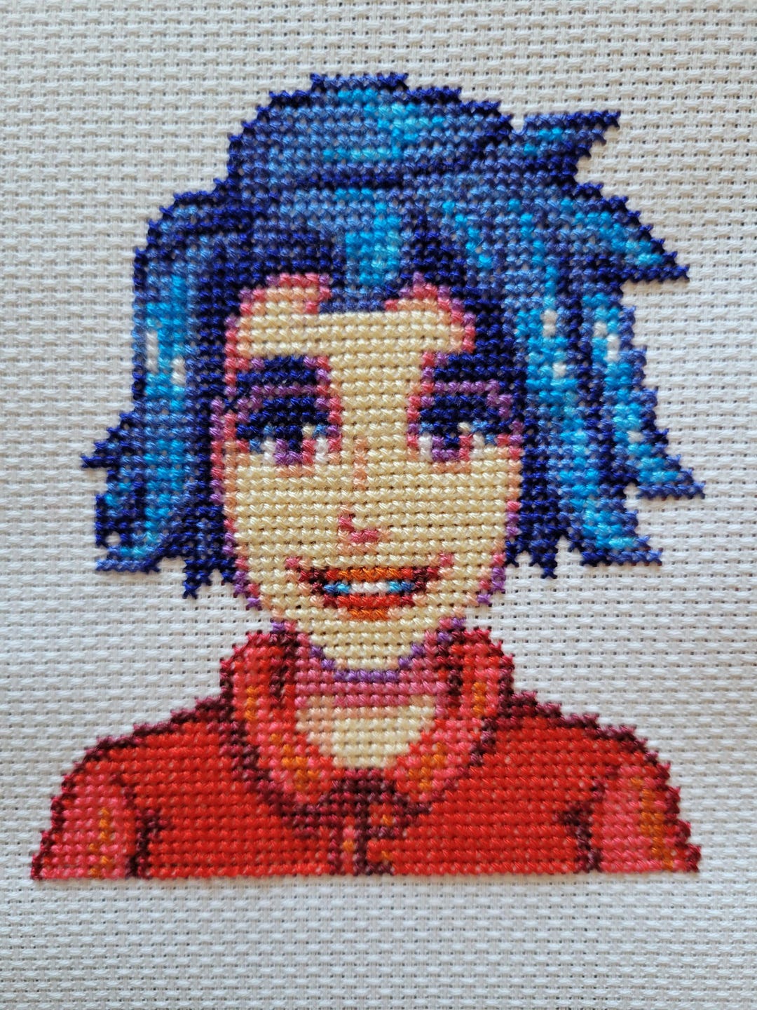 Emily Stardew Valley Cross Stitch Wall Art - Etsy