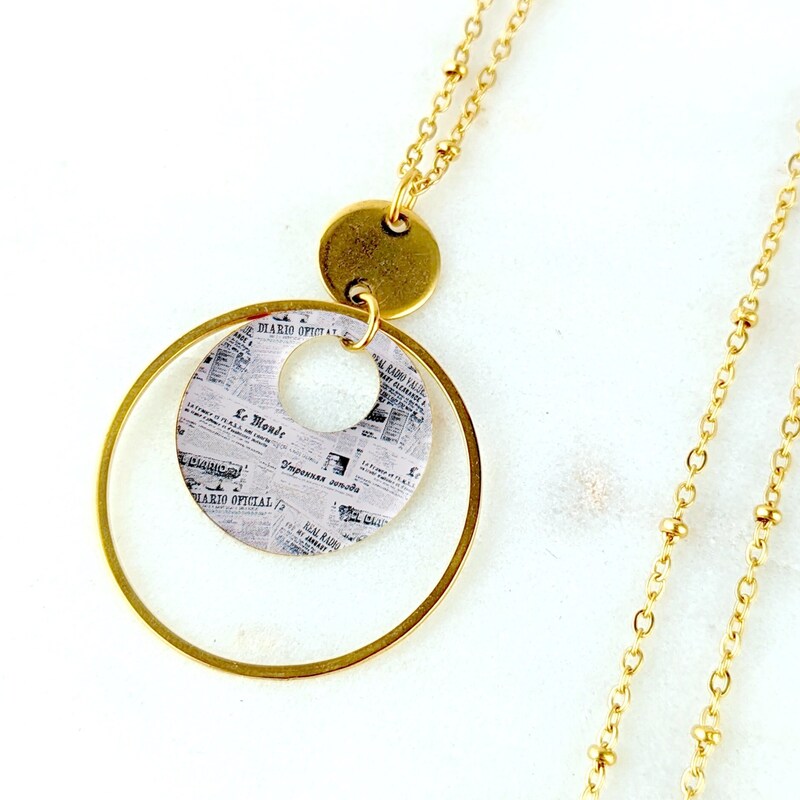 Newspaper Jewelry - Etsy