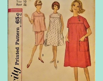 SIMPLICITY Pattern 6362・Vintage 1960s Sewing・Size 16 Maternity Sewing ...