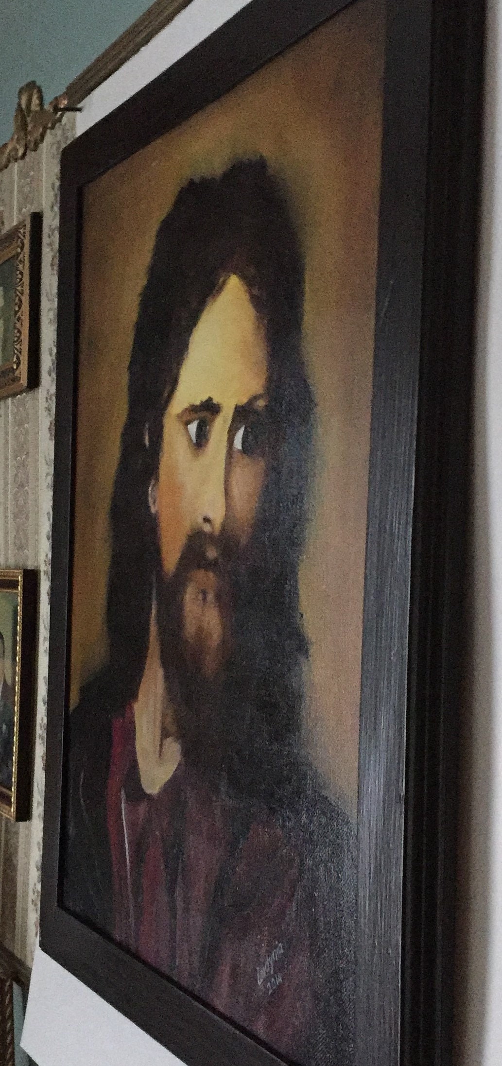 HEAD of CHRIST at 33 (11) Original Oil Painting, 16" X 20", Framed - Etsy
