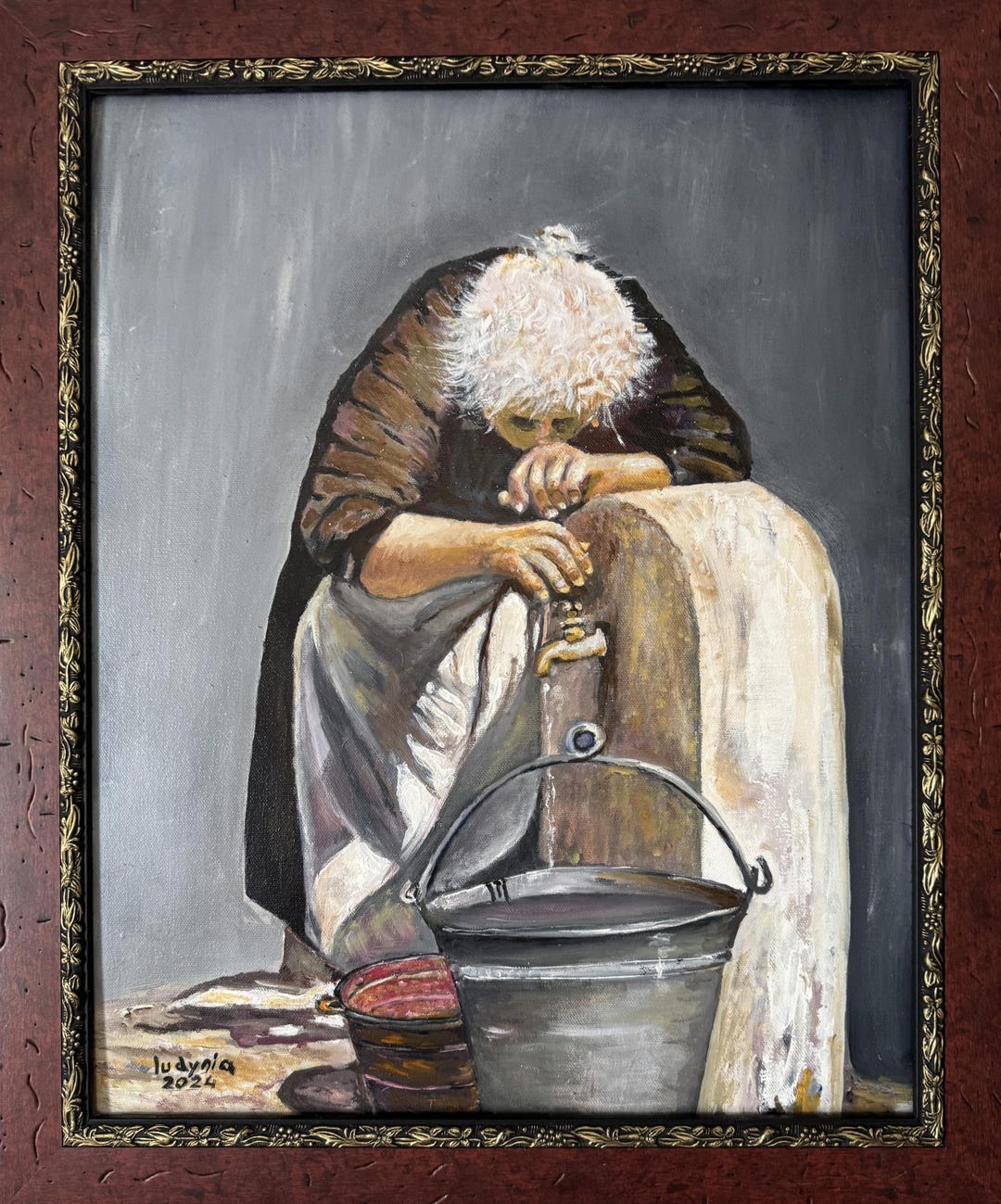 GRANDMA (227) Original Oil Painting on Canvas Panel 16"x20" - Etsy