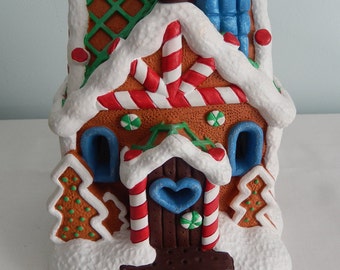 Ceramic gingerbread house | Etsy