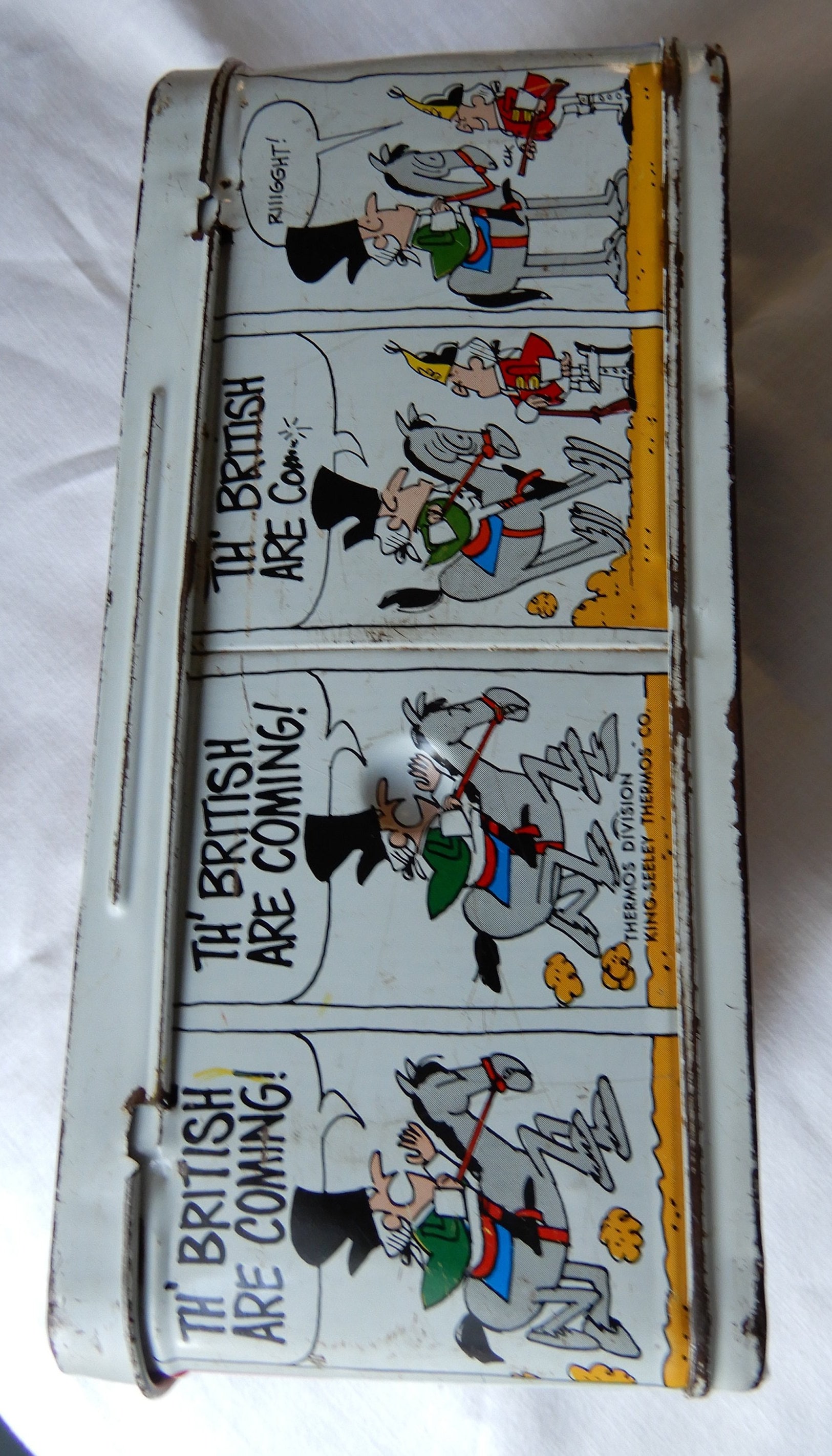 1975 Yankee Doodles Metal Lunch Box From Thermos - Etsy