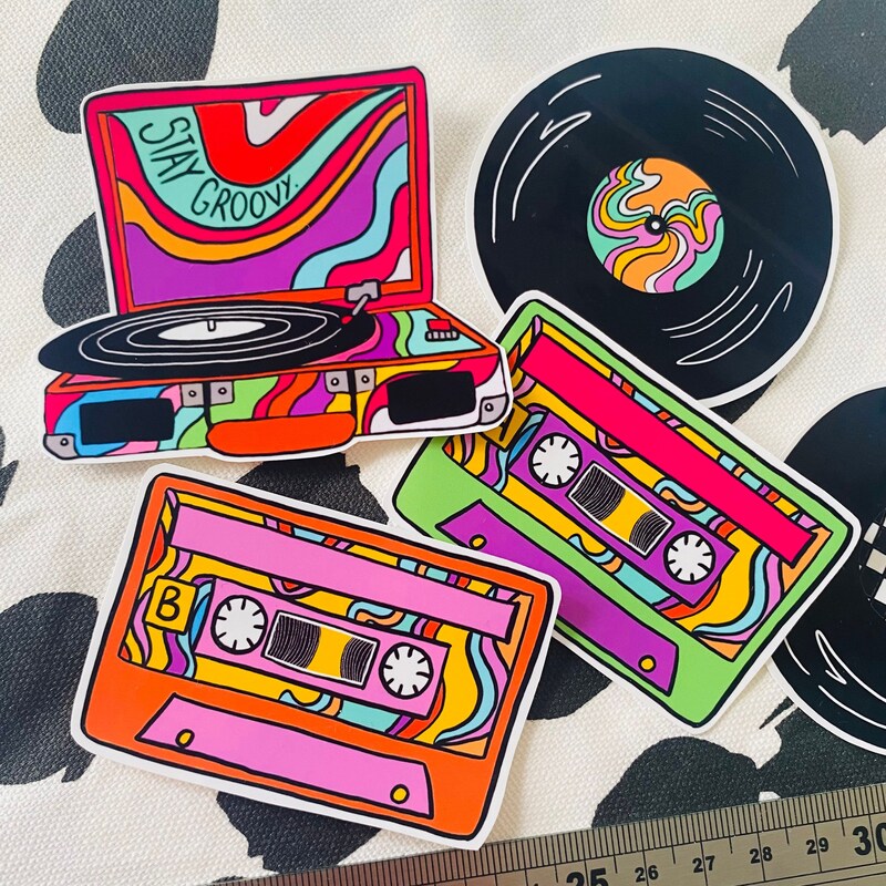 Record Stickers - Etsy