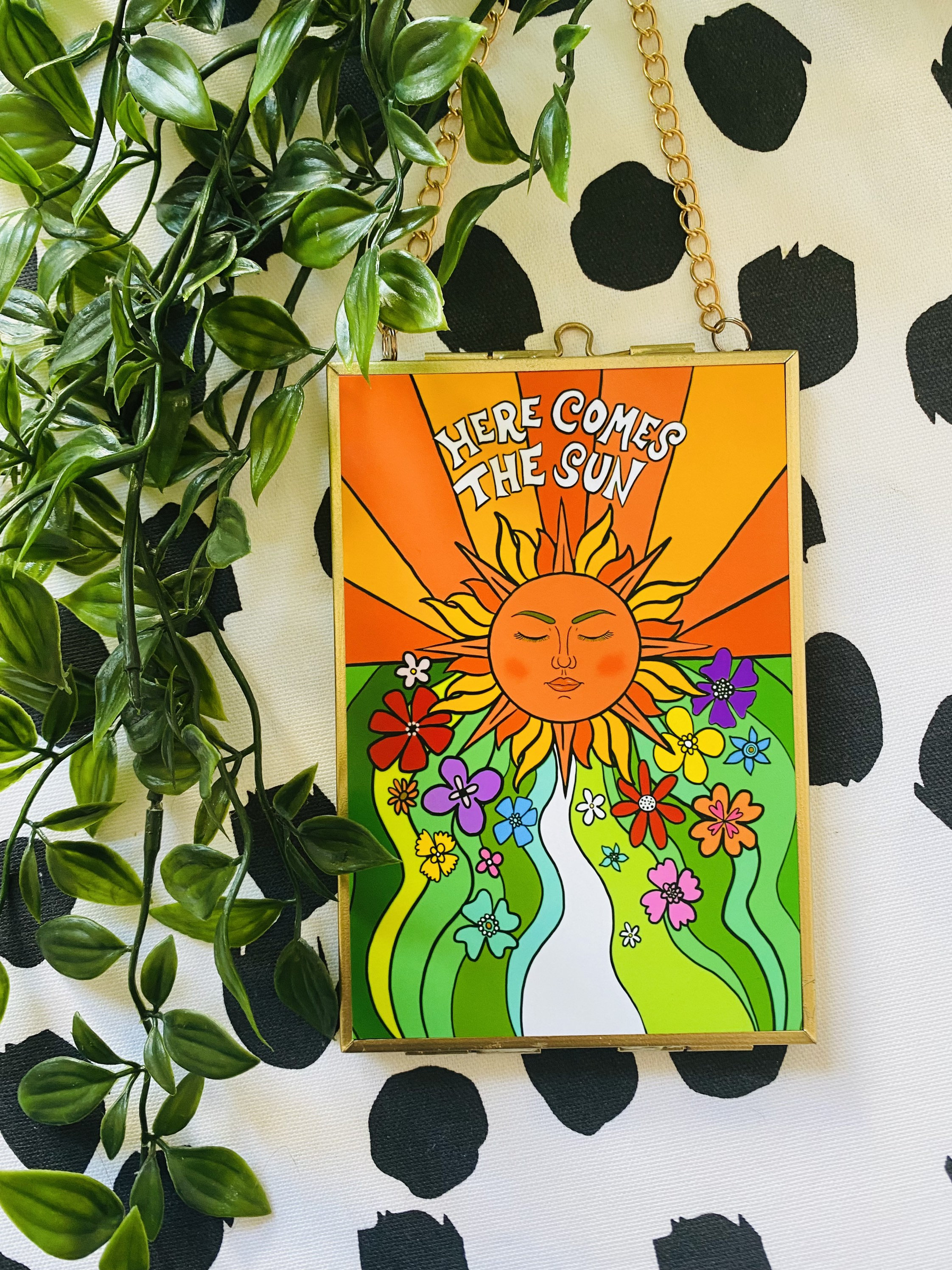 The Beatles Here Comes the Sun Art Print Retro Wall Art | Etsy UK