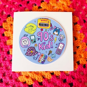 90's Kid Birthday Card, Born in the 90s Nostalgia, Retro Birthday Card ...