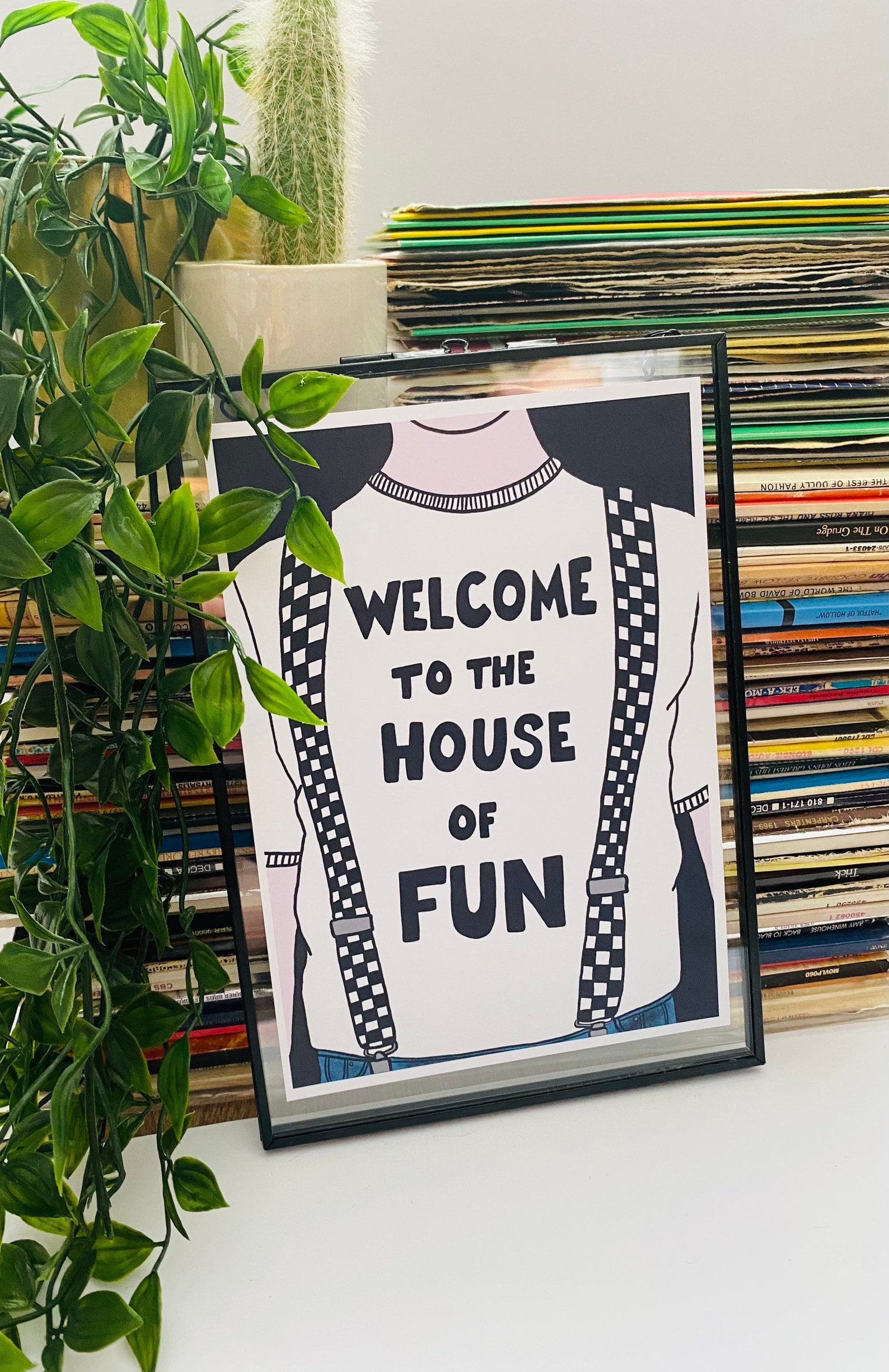 Welcome to the House of Fun Madness Art Print, Music Wall Art, Music ...