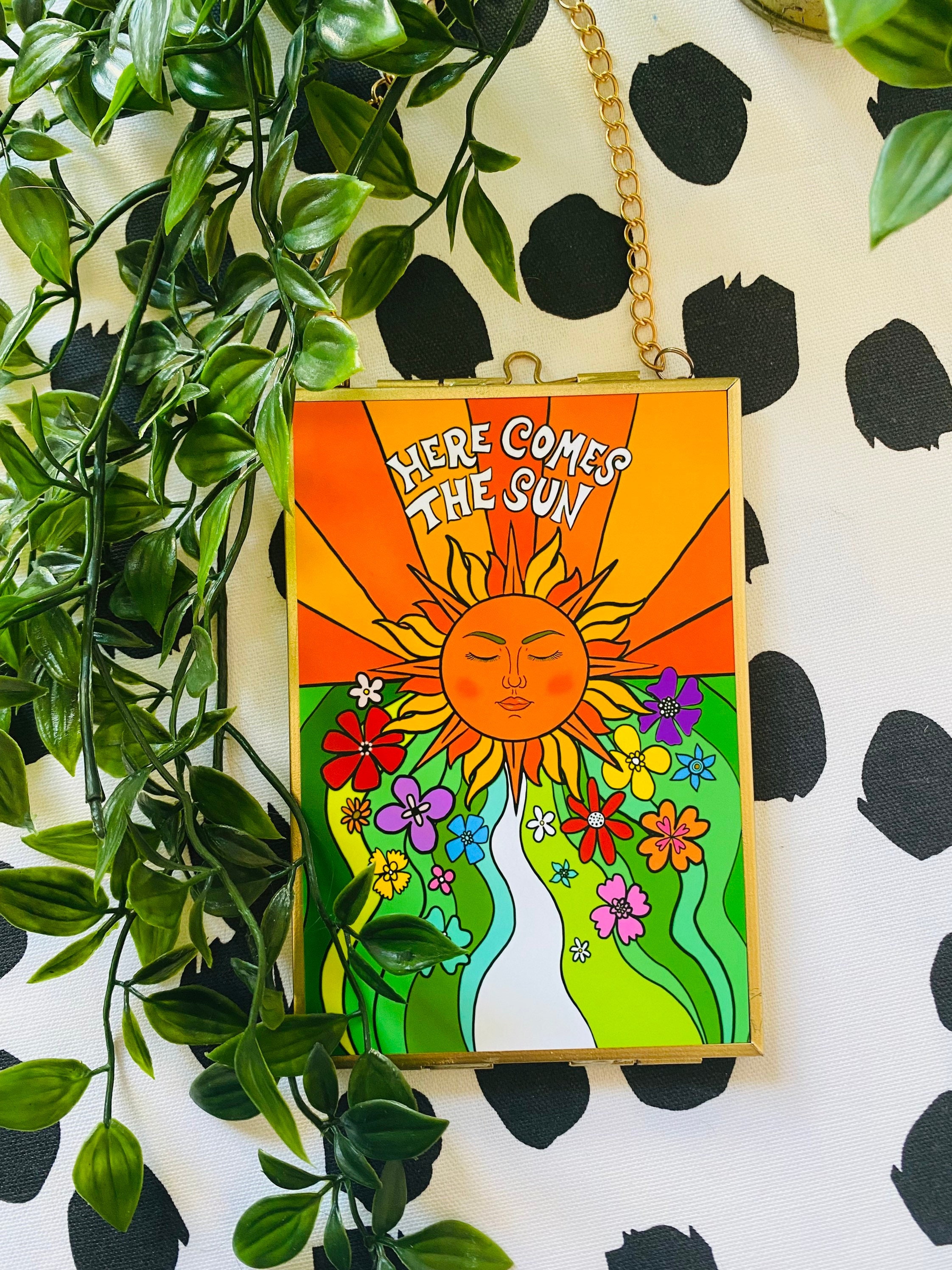 The Beatles Here Comes the Sun Art Print Retro Wall Art | Etsy UK