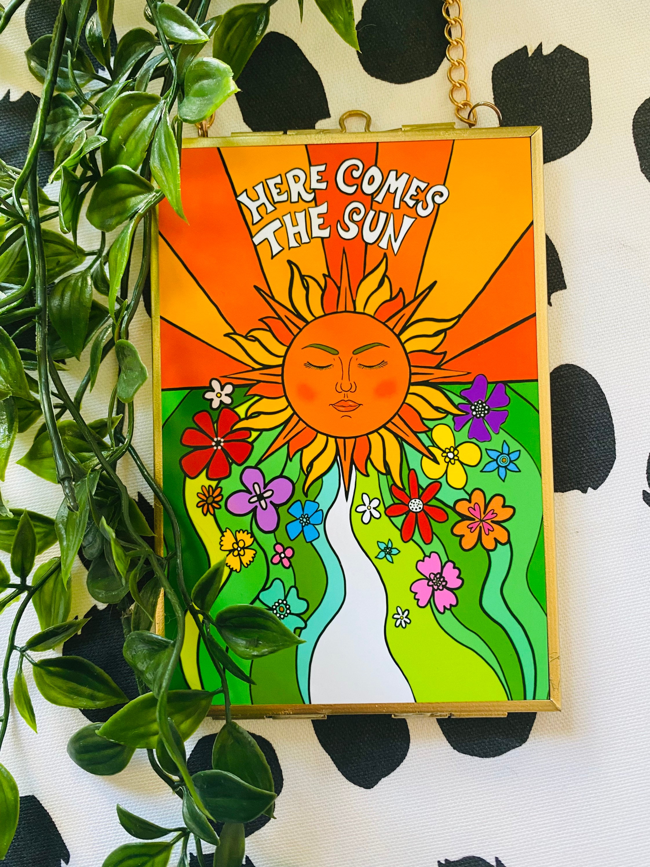 The Beatles Here Comes the Sun Art Print Retro Wall Art | Etsy UK