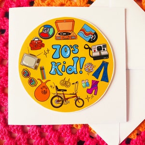 70's Kid Birthday Card, Born in the 70s Nostalgia, Born in the 1970s ...