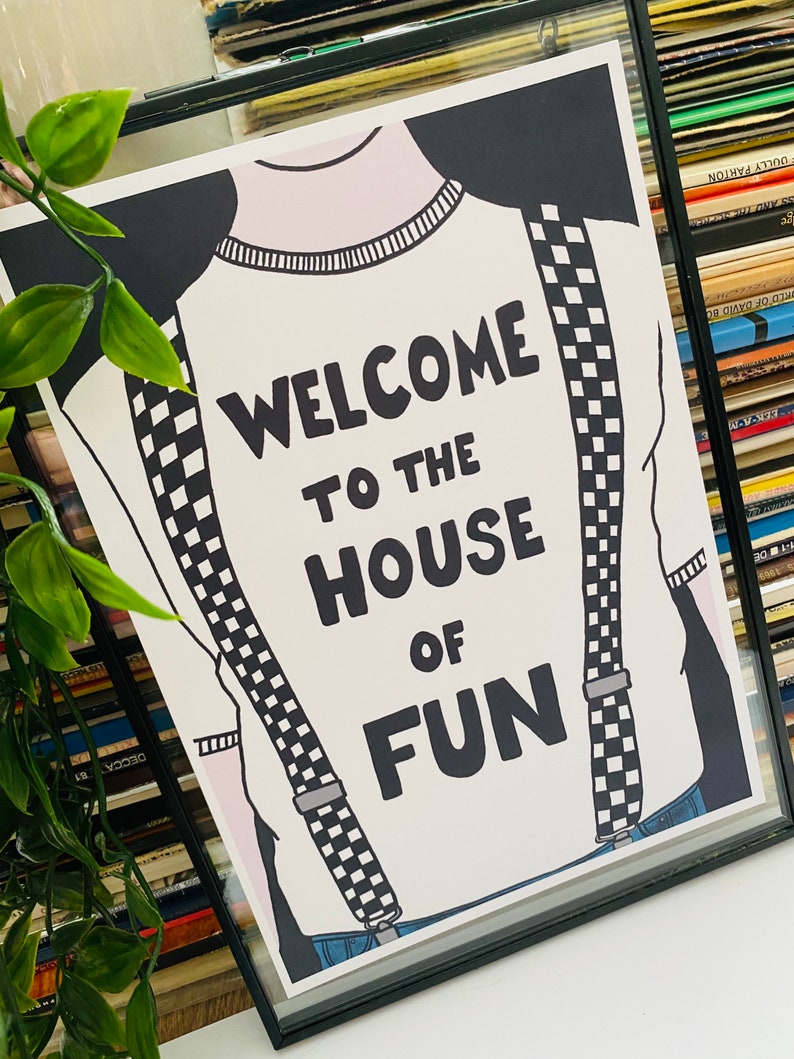 Welcome to the House of Fun Madness Art Print Music Wall Art - Etsy