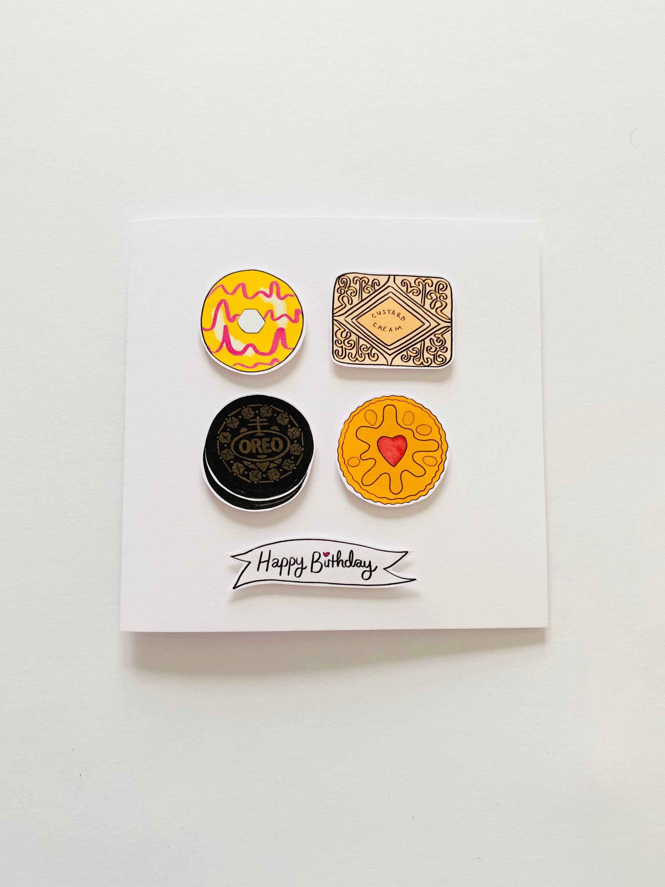 Birthday Biscuits Greetings Card Funny Birthday Card Cute | Etsy