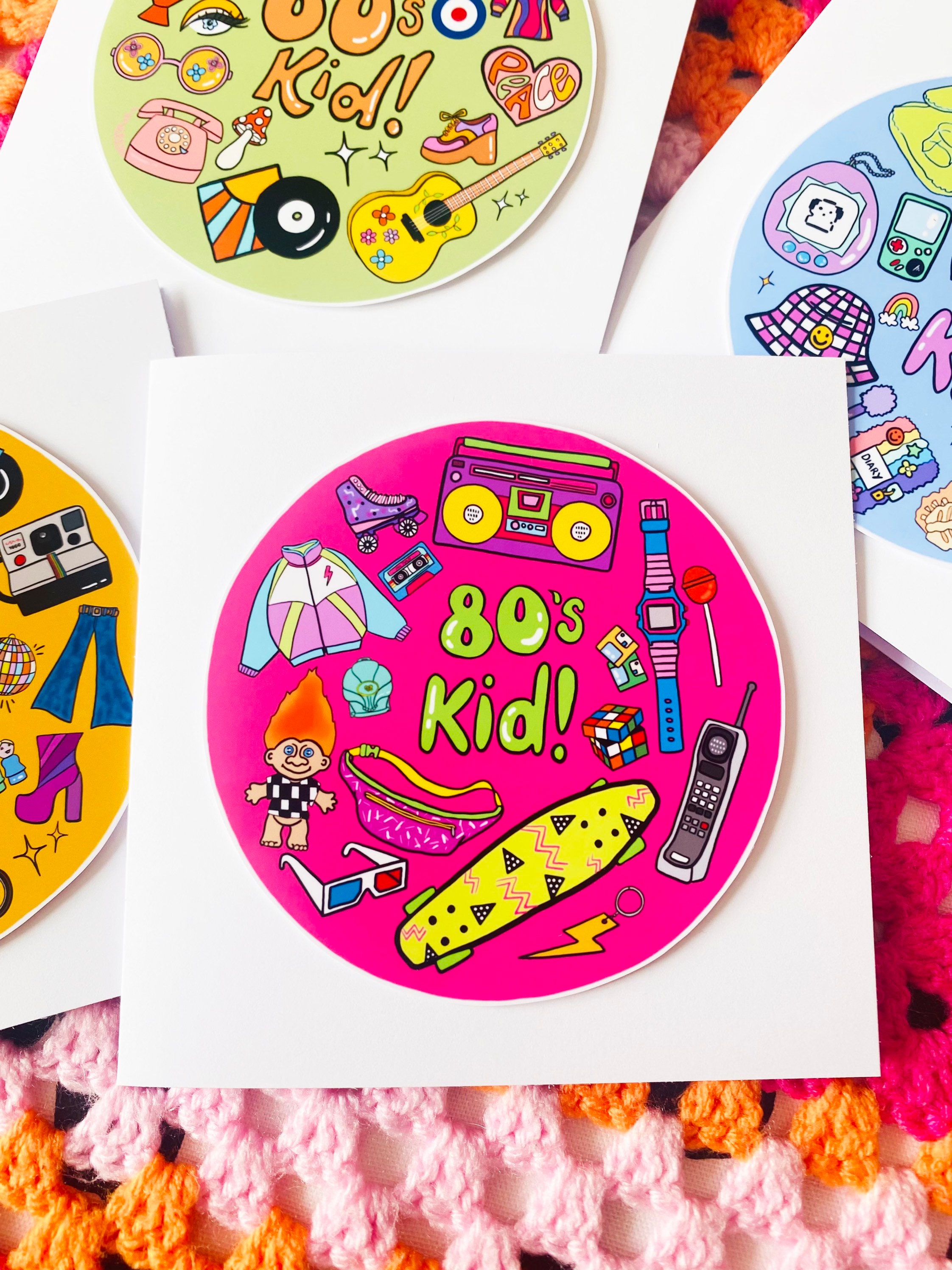 80's Kid Birthday Card Born in the 80's Nostalgia - Etsy
