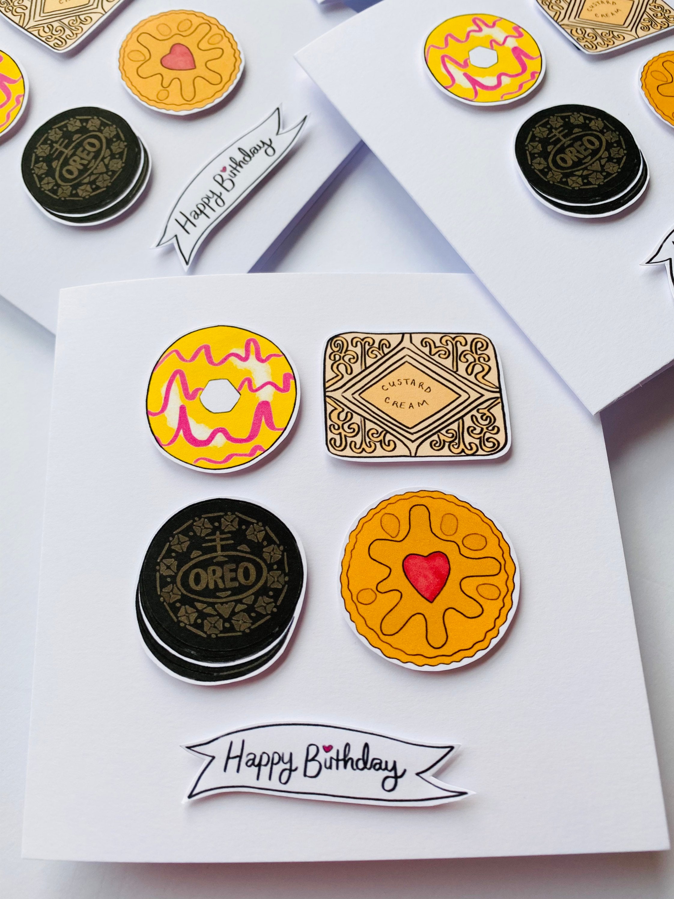 Birthday Biscuits Greetings Card Funny Birthday Card Cute | Etsy