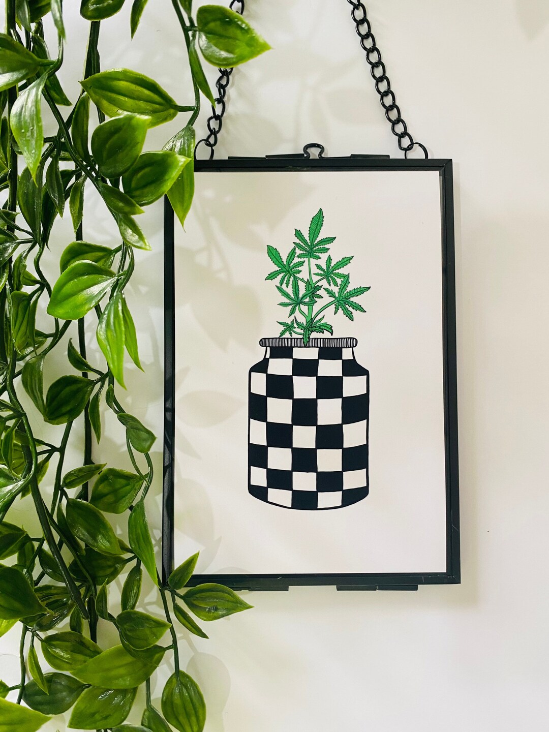 Cannabis Art Print, Marijuana Gift, Man Cave Decor, Ska, Reggae, Rasta ...
