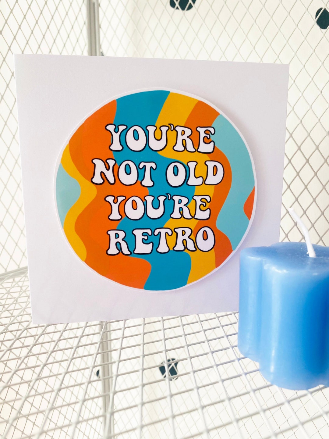 Youre Not Old You're Retro Birthday Card, Funny Birthday Card, 60's, 70 ...