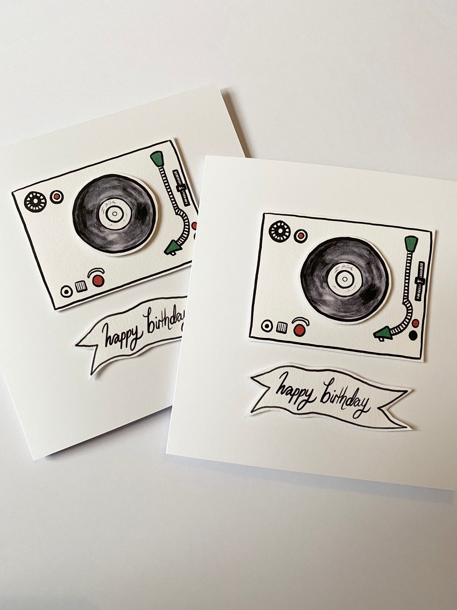 Birthday Record Player Card DJ Card music Lover Gifts - Etsy UK
