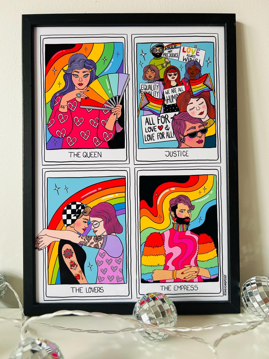Tarot Pride Art Print, LGBTQ+ Pride Poster Prints, Pride Prints, LGBTQ ...