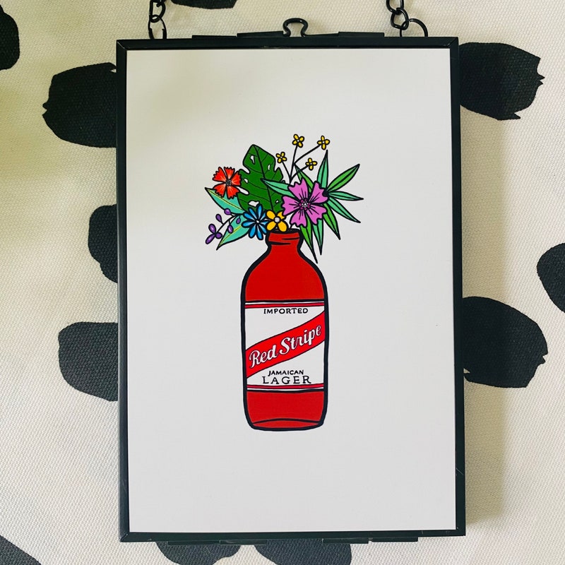 Red Stripe - Etsy