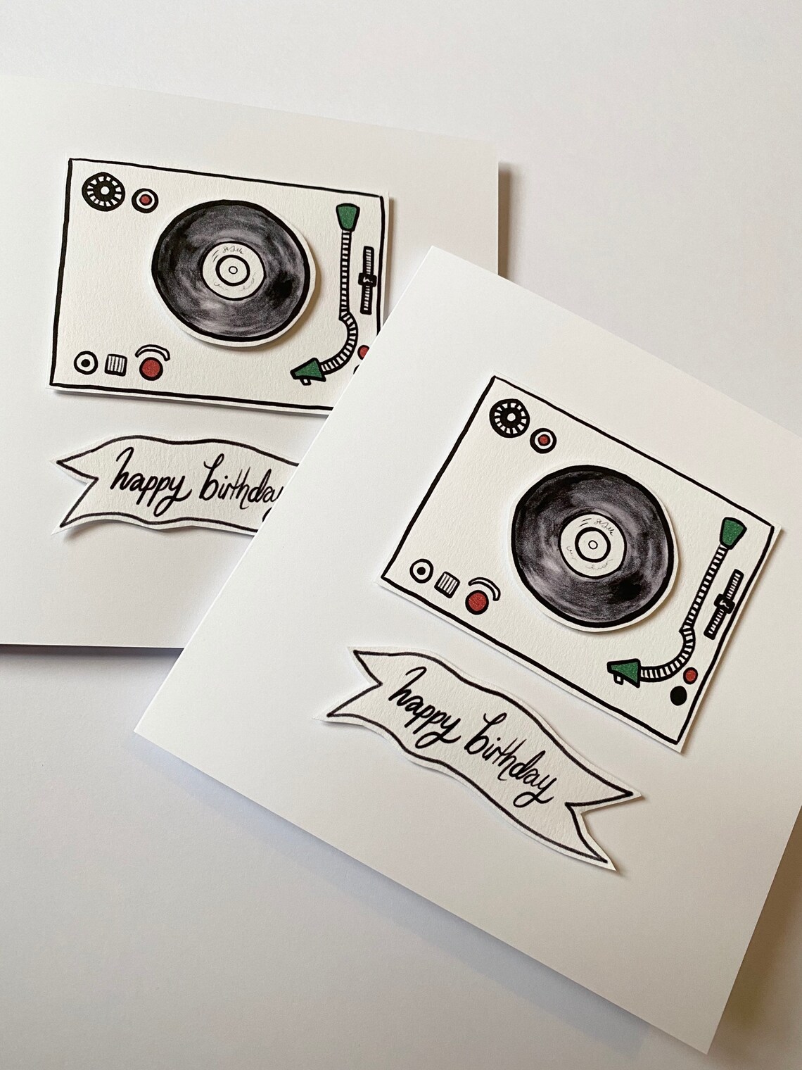 Birthday Record Player Card | DJ Card |music Lover Gifts | Music ...