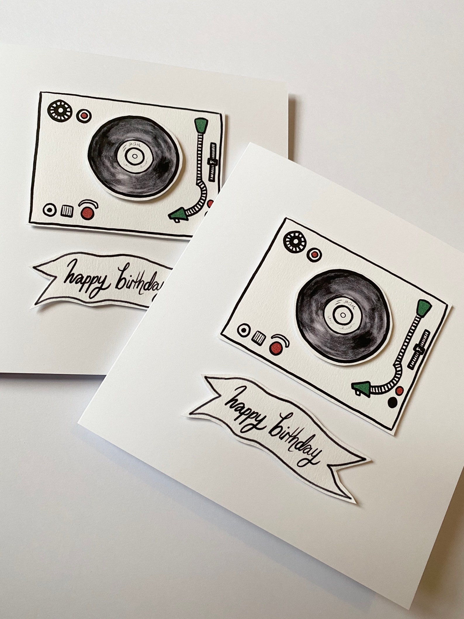Birthday Record Player Card DJ Card music Lover Gifts - Etsy UK