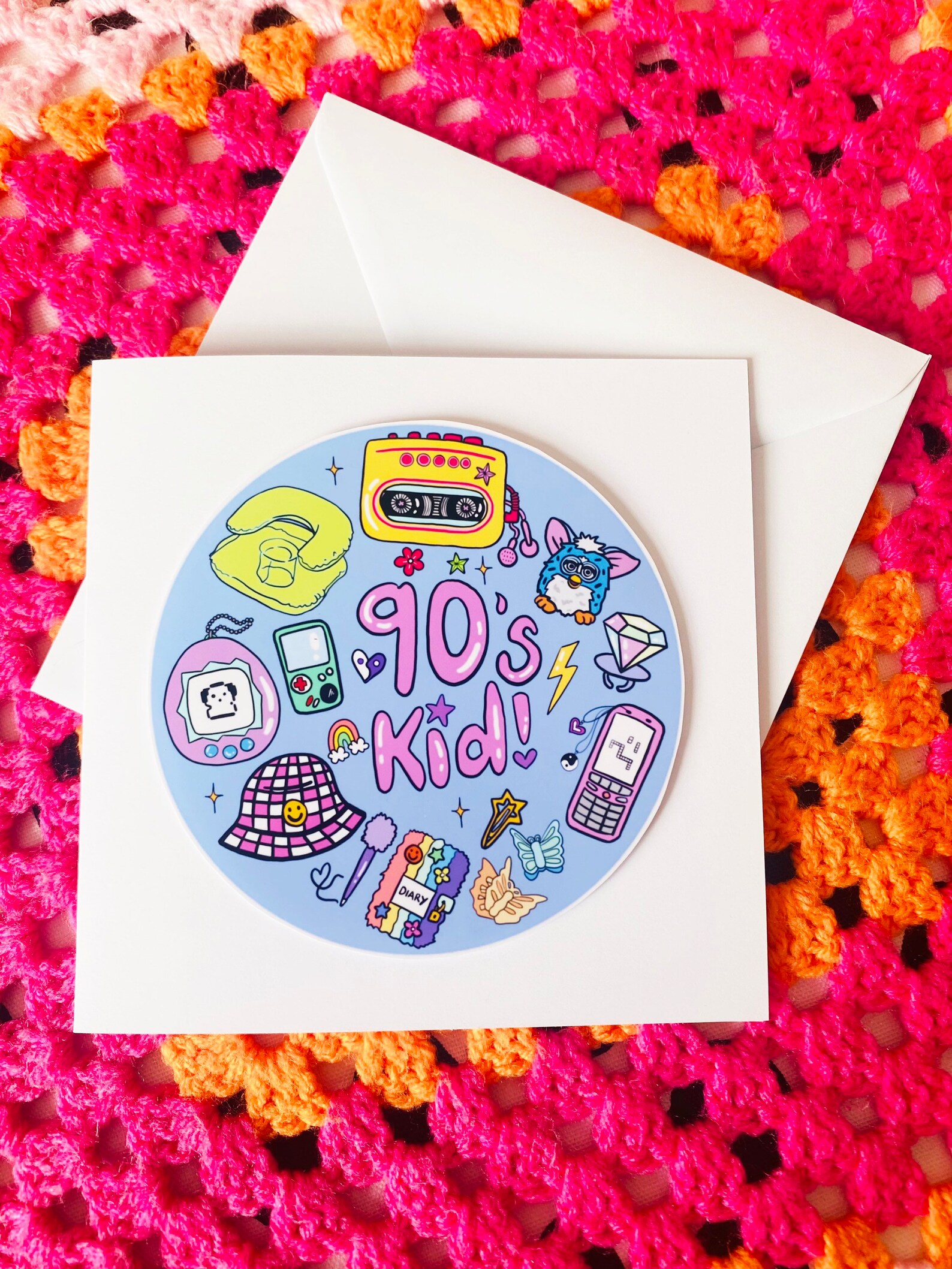 90's Kid Birthday Card, Born in the 90s Nostalgia, Retro Birthday Card ...