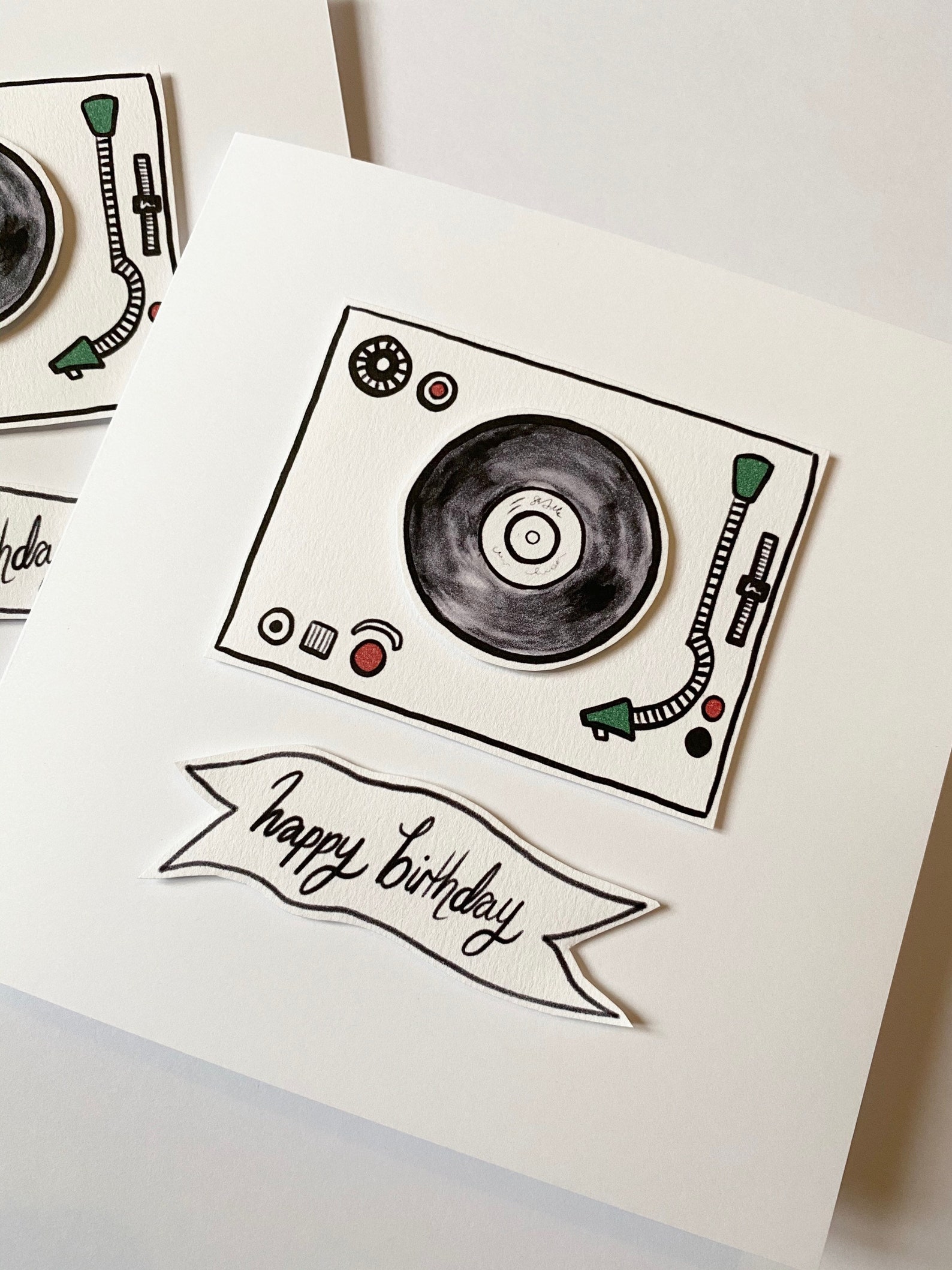 Birthday Record Player Card | DJ Card |music Lover Gifts | Music ...