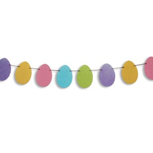 Easter Egg Garland Easter Egg Banner Easter Decoration - Etsy