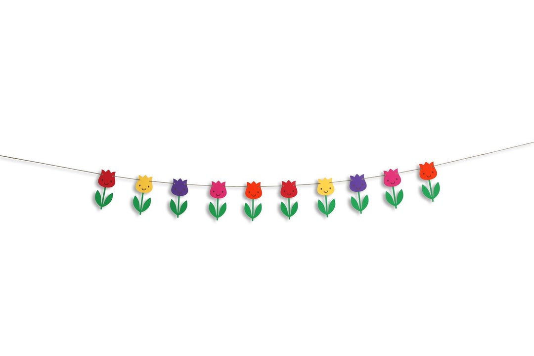 Spring Flower Banner, Spring Banner, Tulips - Etsy