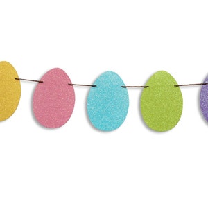 Easter Egg Garland Easter Egg Banner Easter Decoration - Etsy