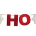 HO HO HO Banner, Holiday Banner, Christmas Decoration, Christmas ...