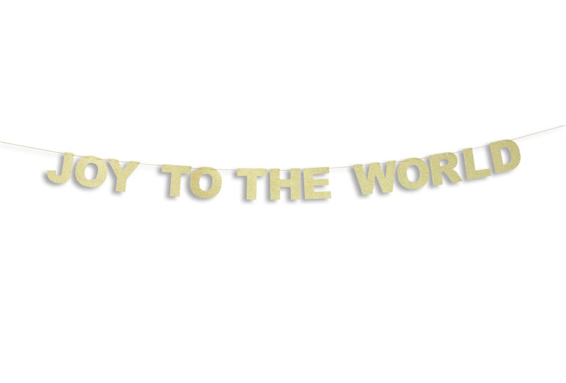 Joy to the World Banner Holiday Banner Christmas Decoration - Etsy