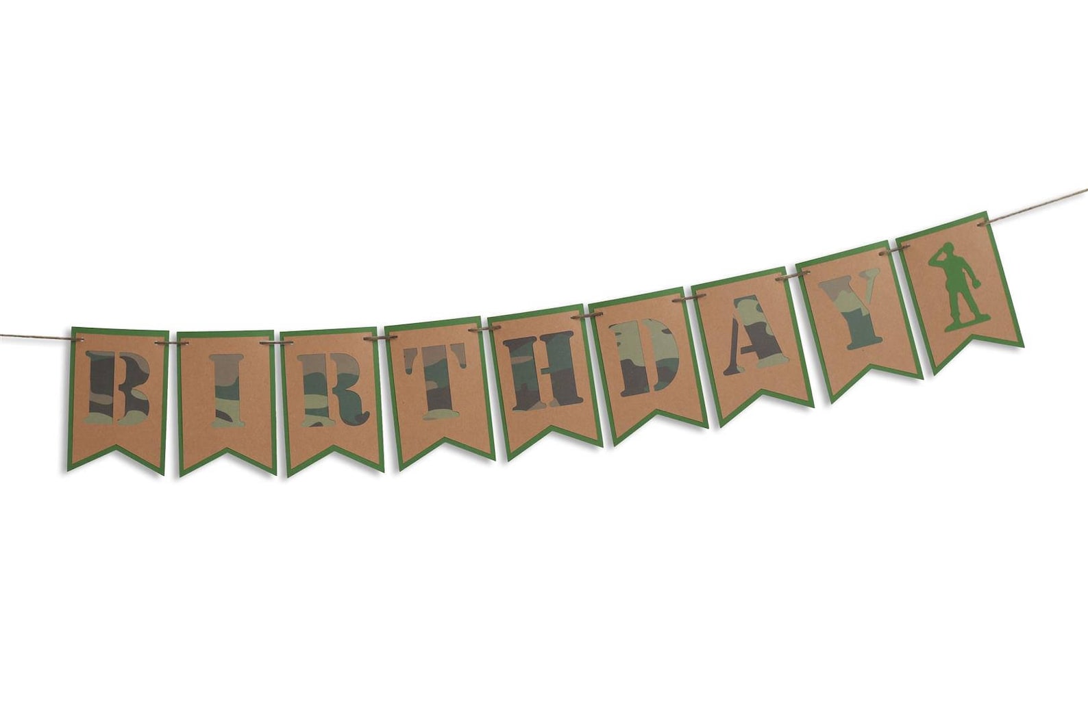 Army Themed Happy Birthday Banner Army Birthday Party Camo - Etsy