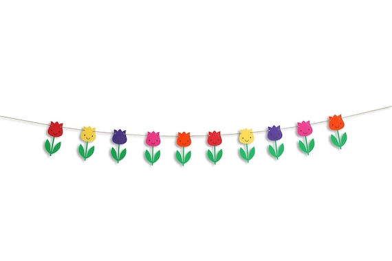 Spring Flower Banner Clip Art