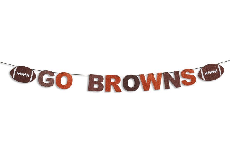Cleveland Browns go Browns Banner Cleveland - Etsy