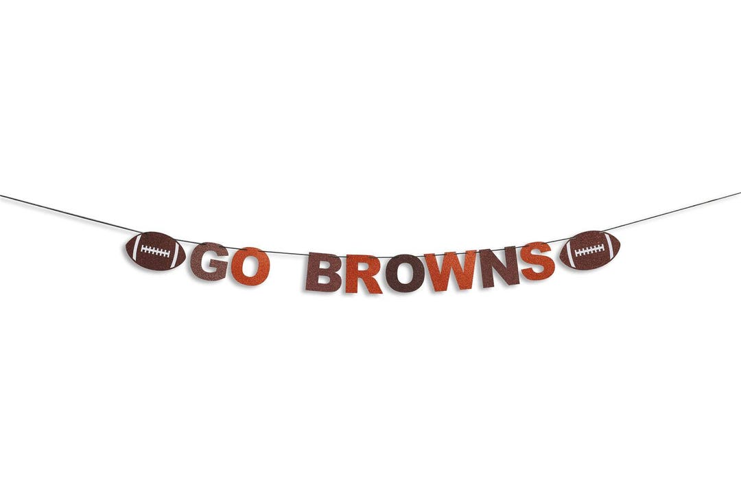 Cleveland Browns go Browns Banner Cleveland - Etsy