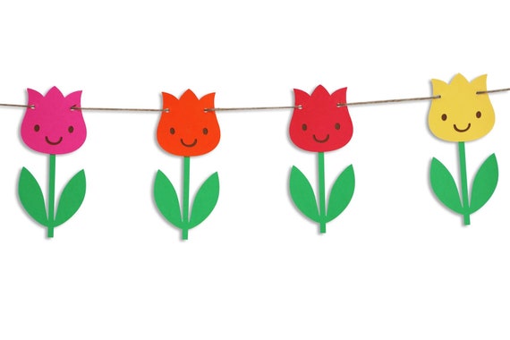 Spring Flower Banner Clip Art