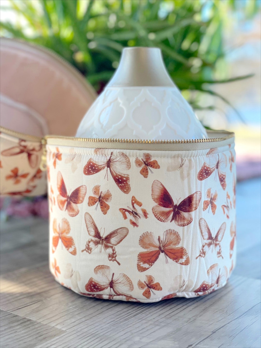 Vintage Butterfly Essential Oil Diffuser Case || Diffuser Bag for ...