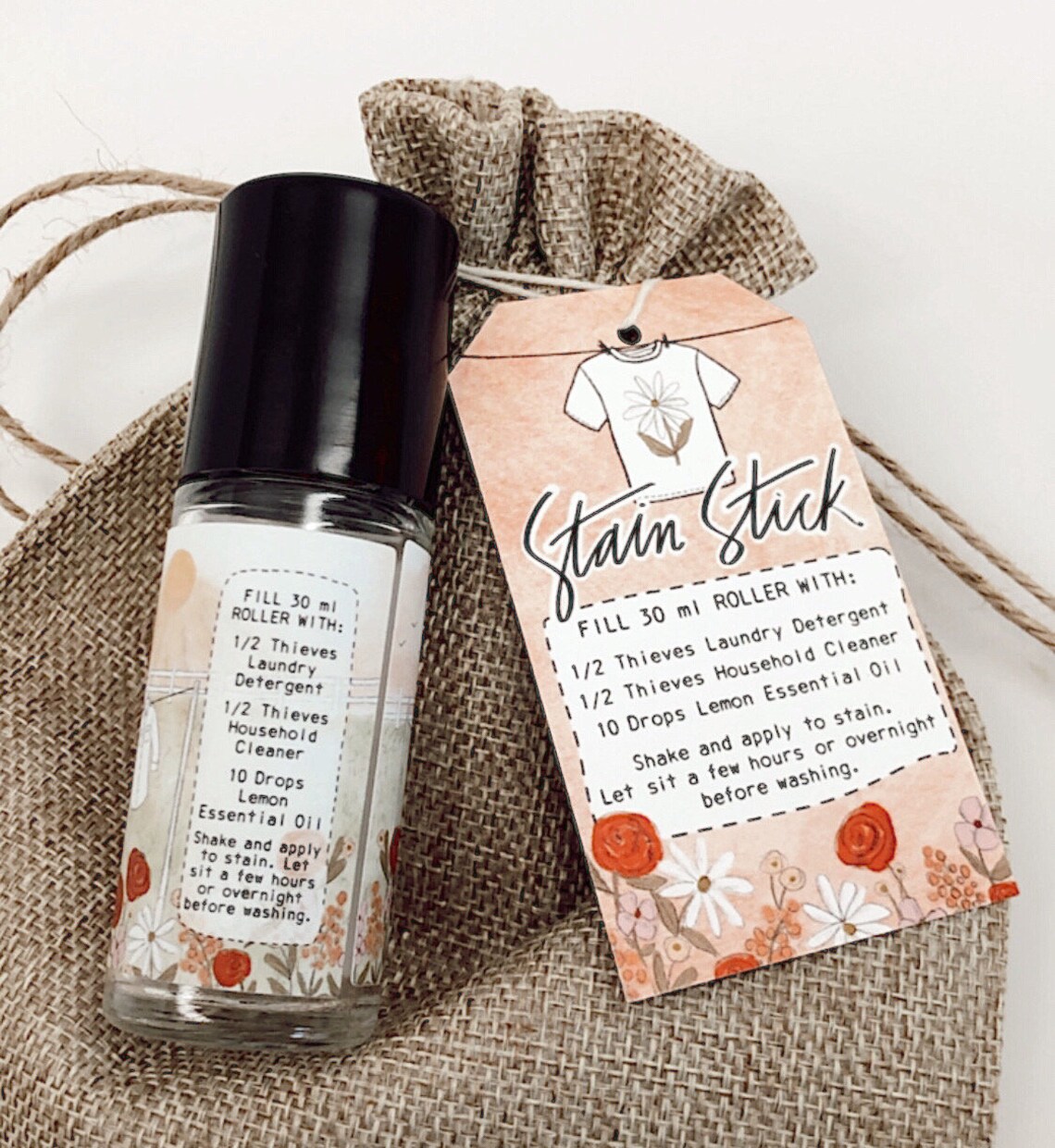 STAIN STICK Roller Label Label Only - Etsy