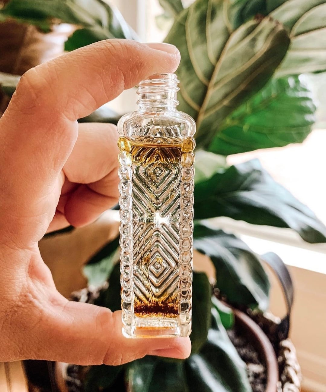 BOHO Roller Bottle, 15ml Glass Roller Bottle, METAL Roller Ball. Bamboo ...