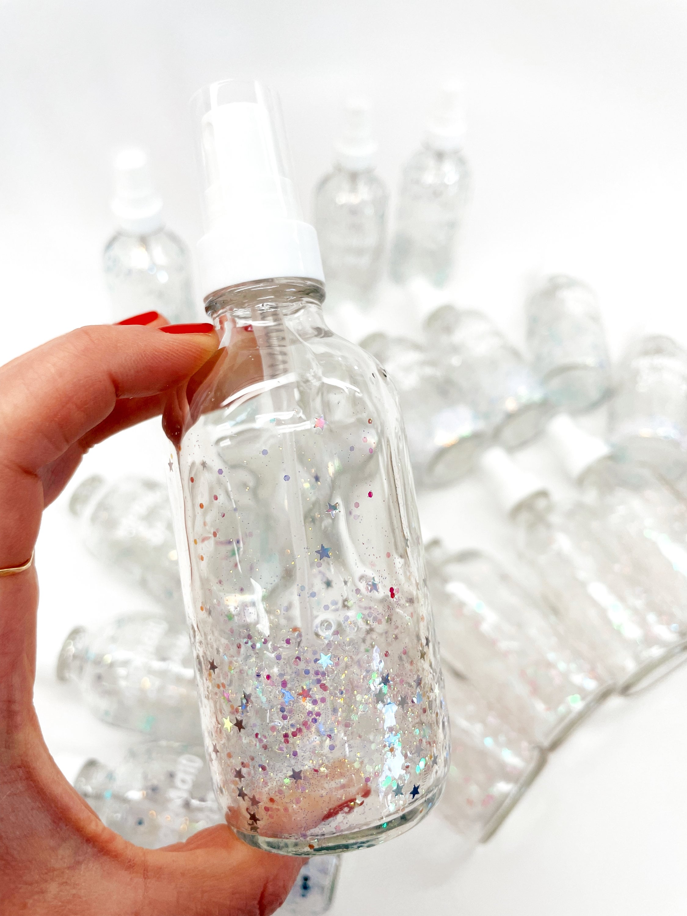 SPARKLE SPRAY BOTTLE 4oz Mermaid Spray Pink Star Spray | Etsy